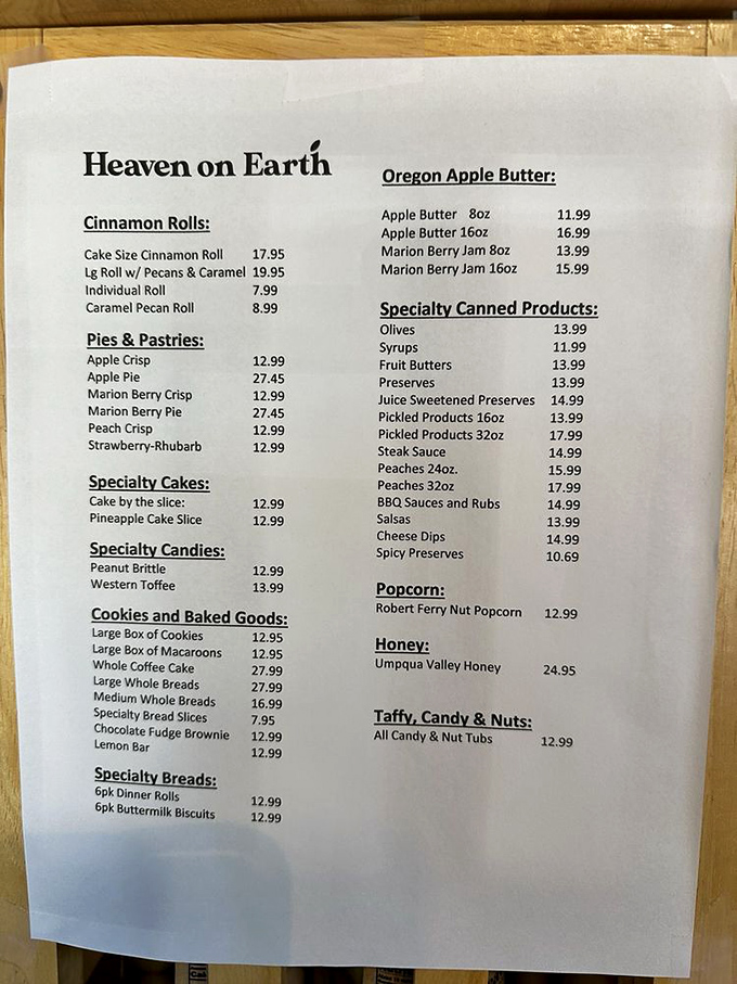 A menu that reads like a love letter to comfort food. From cinnamon rolls to apple butter, it's a carb lover's dream come true.