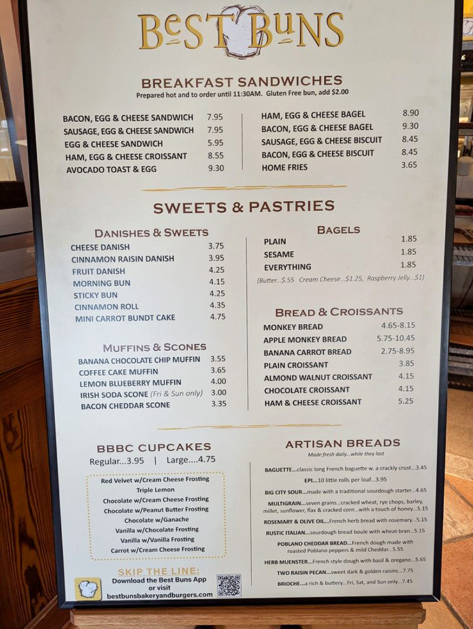Decisions, decisions! This menu is a choose-your-own-adventure of breakfast delights. Pro tip: order one of everything.