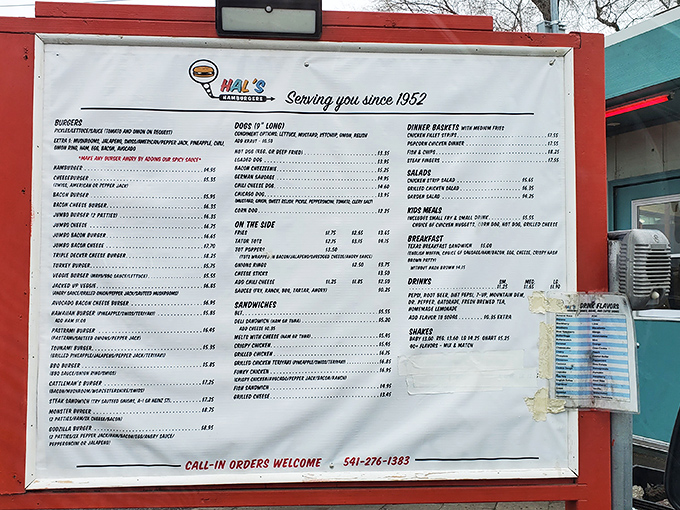 A menu that reads like a love letter to American classics. Choices, choices &ndash; it's enough to make a foodie swoon!