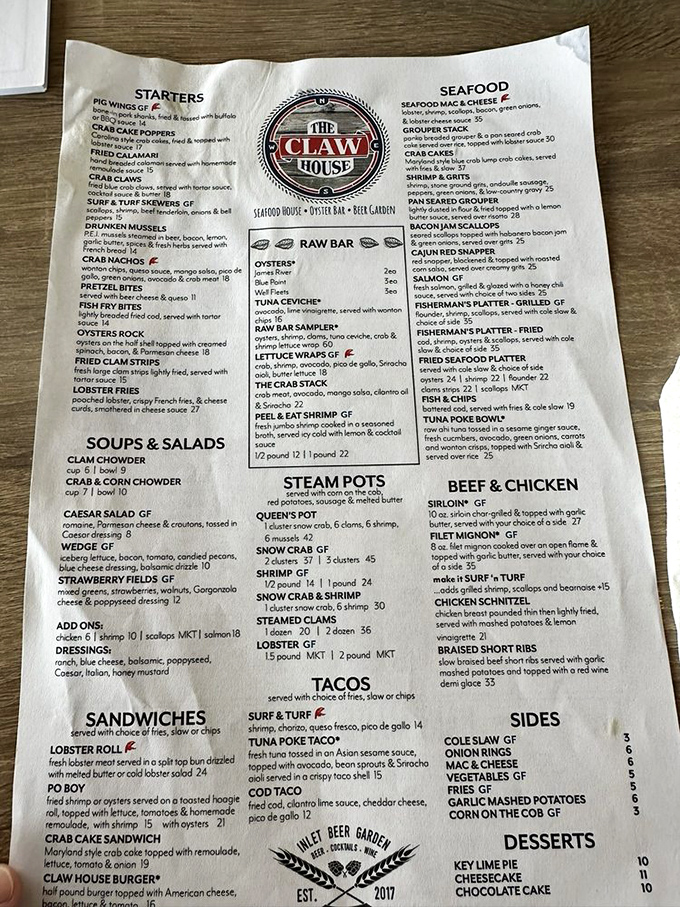 Menu, oh menu, how do I choose thee? From raw bar delights to steam pots galore, this seafood bible has me hooked.