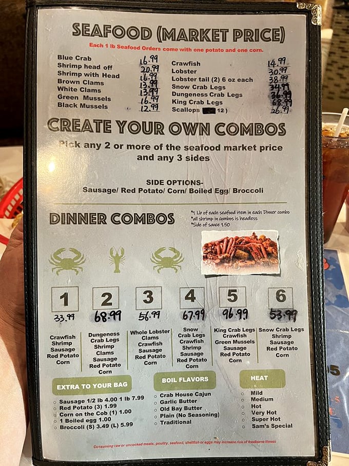 Decisions, decisions! This menu is like a treasure map for your taste buds. X marks the spot for deliciousness!