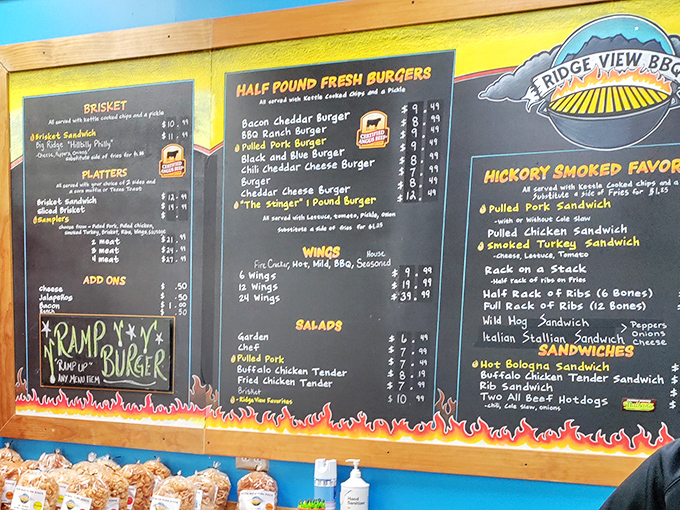 Decisions, decisions! This menu board is like a roadmap to deliciousness. Better bring your appetite &ndash; and maybe a calculator.