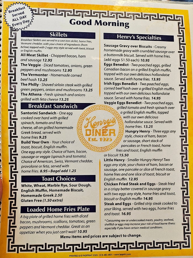 Decisions, decisions! This menu is like a greatest hits album of comfort food classics. Good luck choosing just one!