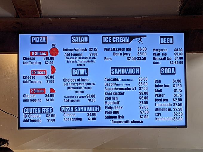 Decisions, decisions! This menu board is like a choose-your-own-adventure novel, but every ending is delicious.