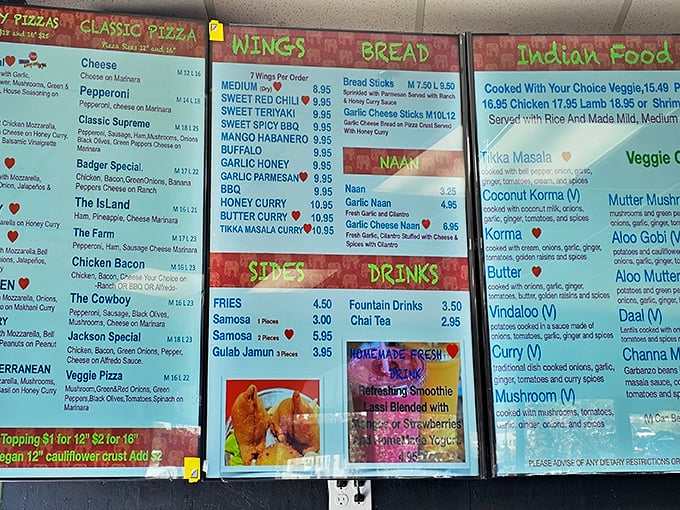 Menu, menu on the wall, who's the spiciest of them all? From classic pies to curry-infused creations, this lineup is a flavor explorer's dream.