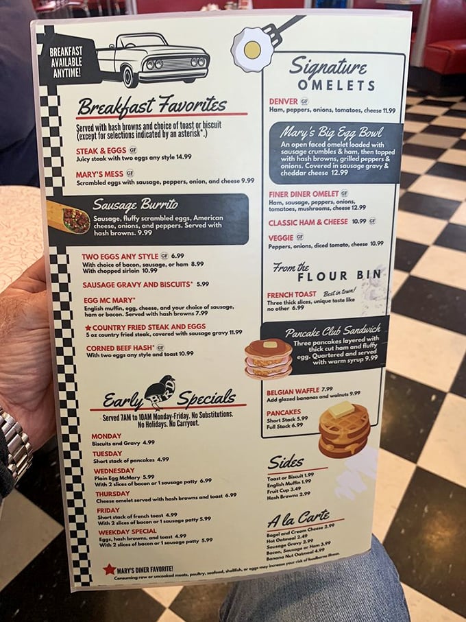 Decisions, decisions! This menu is like a greatest hits album of comfort food classics. Warning: May cause spontaneous stomach growling.