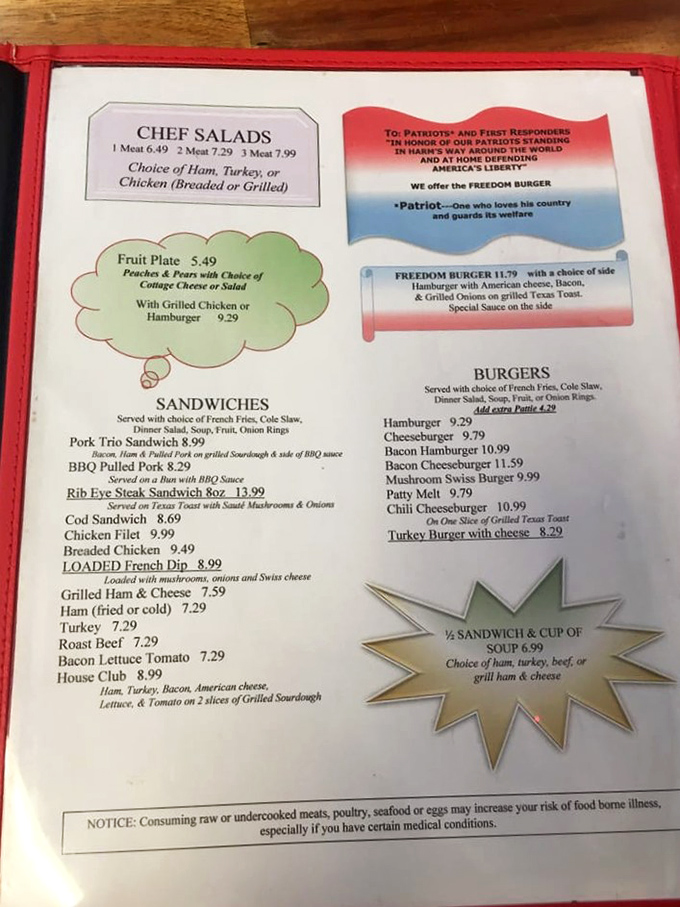 Decisions, decisions! This menu is like a roadmap to deliciousness. Better bring your appetite and sense of adventure!