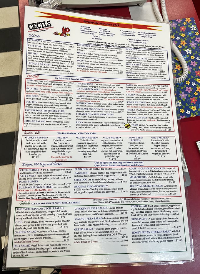 Behold the menu of champions! A tome of temptation that'll have you plotting return visits before you've even ordered.