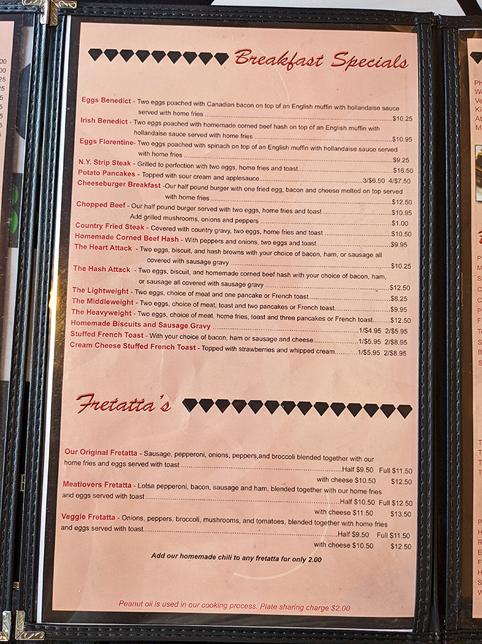 Breakfast specials that'll make you want to skip lunch and dinner. The Gem's menu is a treasure trove of diner delights.