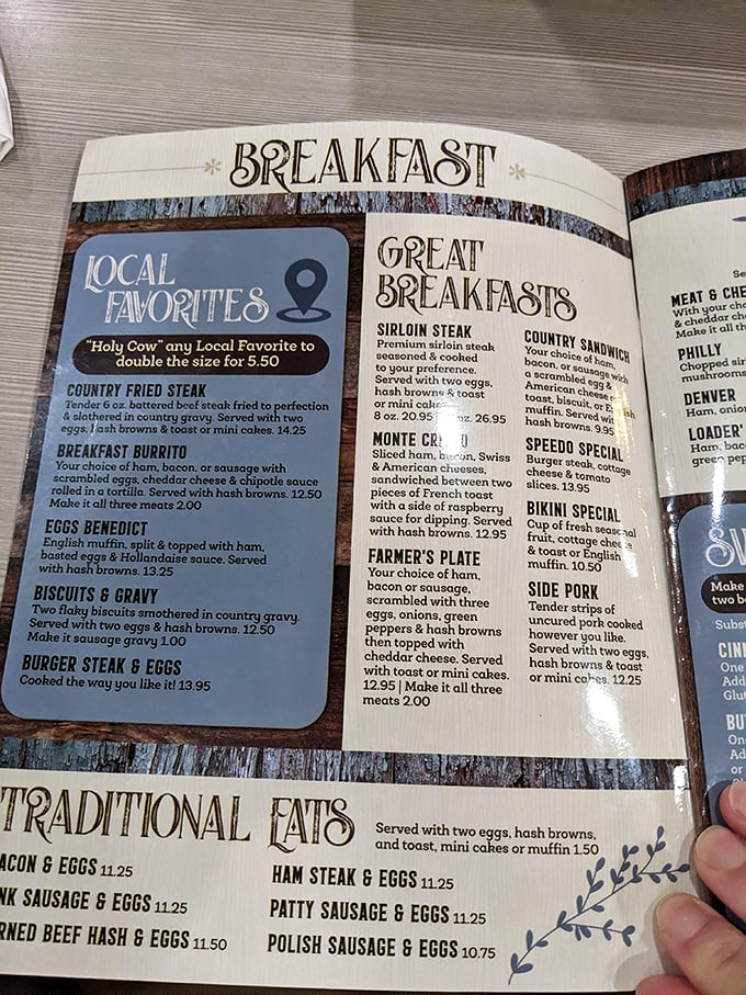 Decisions, decisions! This menu is like a greatest hits album of comfort food classics. My diet plan just waved the white flag.