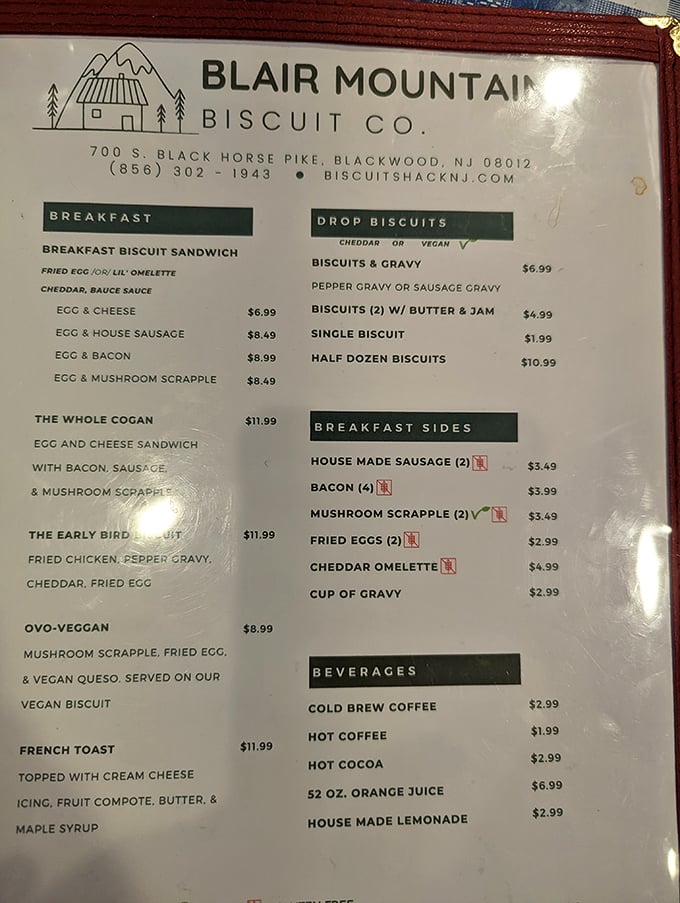 Decisions, decisions! This menu is a roadmap to carb-loaded bliss. Warning: May cause spontaneous drooling.