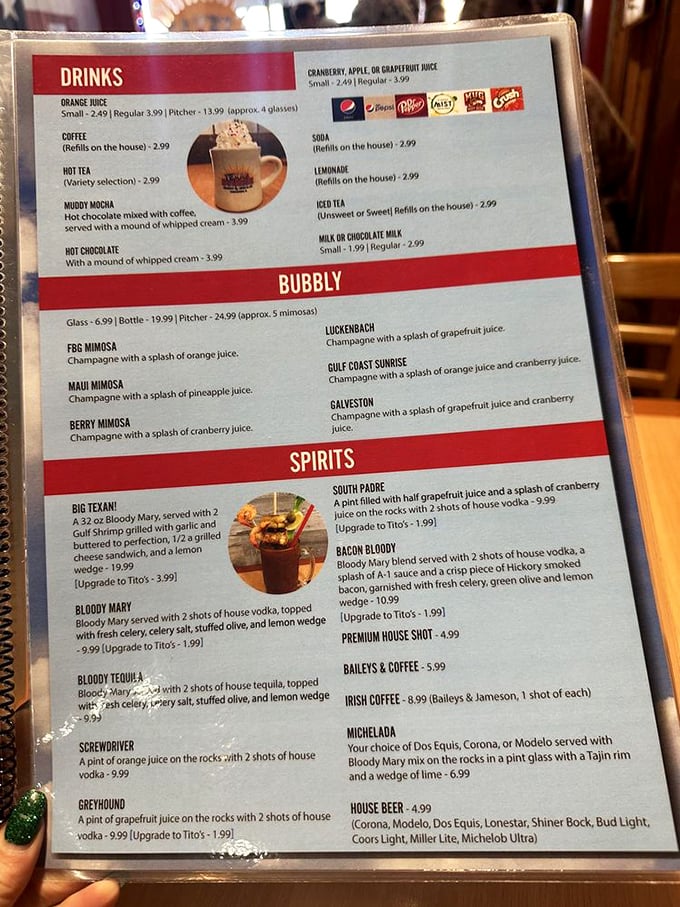 Decisions, decisions! This menu is like a greatest hits album of comfort food classics. Pro tip: Everything pairs well with a side of Southern hospitality.