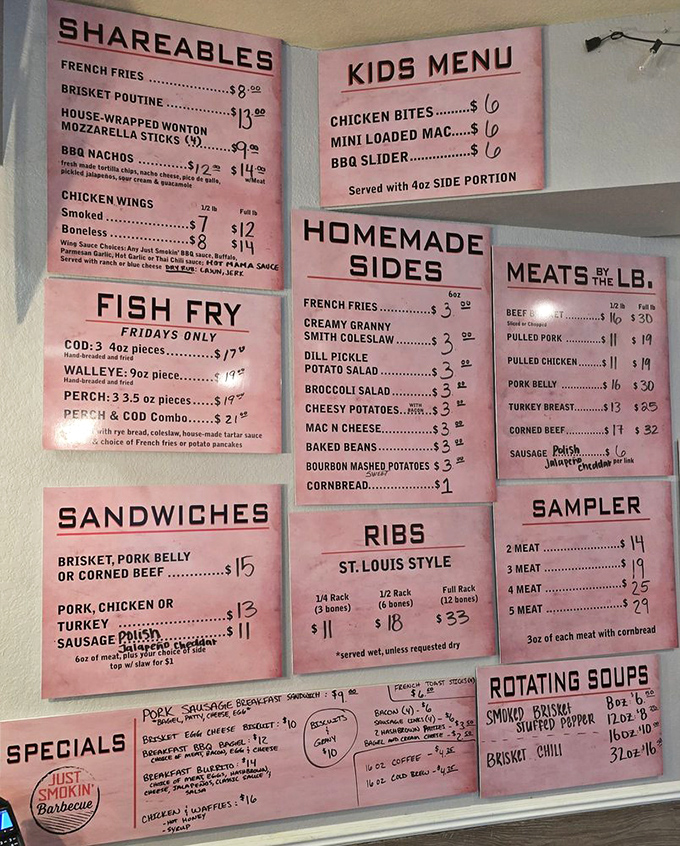 Menu, menu on the wall, who's the fairest feast of all? This mouthwatering lineup of smoky delights is enough to make even the most decisive diner second-guess their order.