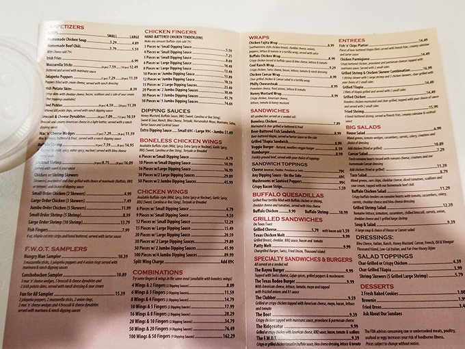 Behold, the sacred text of flavor! This menu is like a treasure map, guiding hungry adventurers to their next delicious discovery.