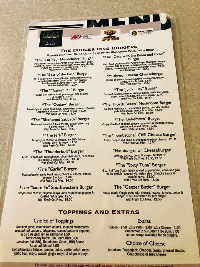 Menu madness! From "I'm Your Huckleberry" to "The Behemoth," these burgers are more star-studded than a Hollywood red carpet. Choose your adventure, burger lovers!