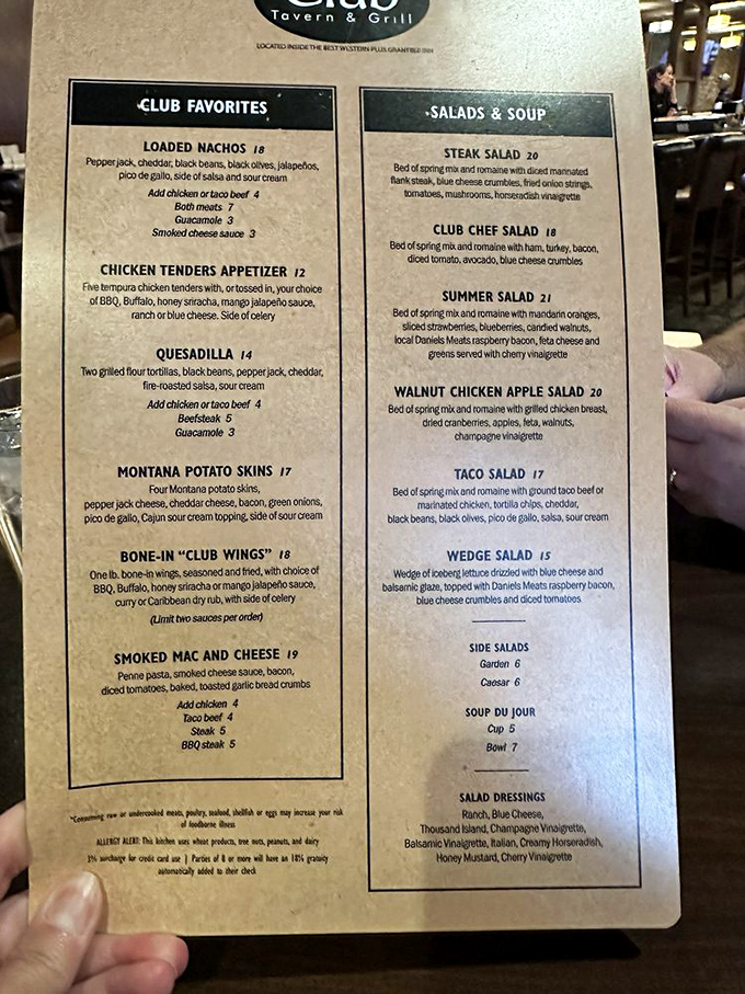 Menu, oh menu, on the wall, who's the fairest dish of all? From loaded nachos to bone-in wings, this menu reads like a greatest hits album of comfort food classics.
