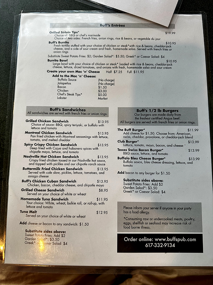 Behold, the menu of champions! Each dish is a contender for your taste buds' MVP award.