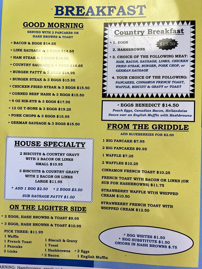 A menu that doesn't need spell-check or a translator&mdash;just a healthy appetite and the courage to choose between so many classics.