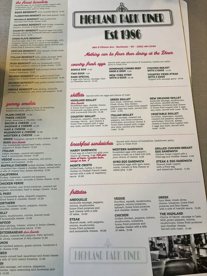 The menu reads like a love letter to American comfort food, with Benedict variations that would make even the most indecisive eater commit to a decision.