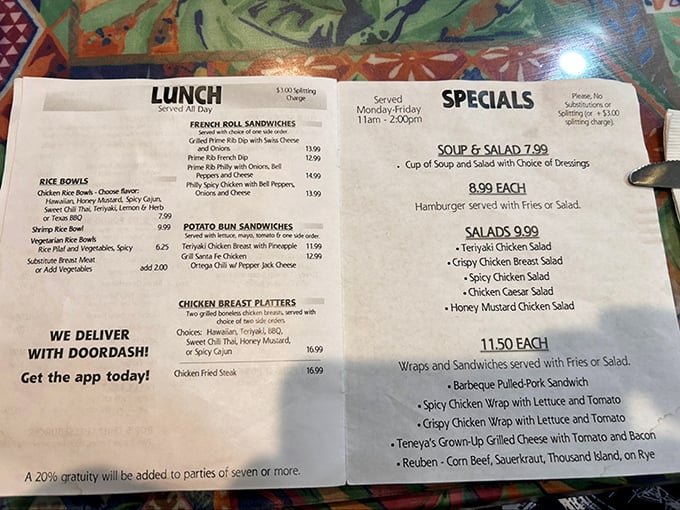 This menu isn't just a list of food&mdash;it's a roadmap to happiness, with rice bowls and sandwiches that won't break the bank.