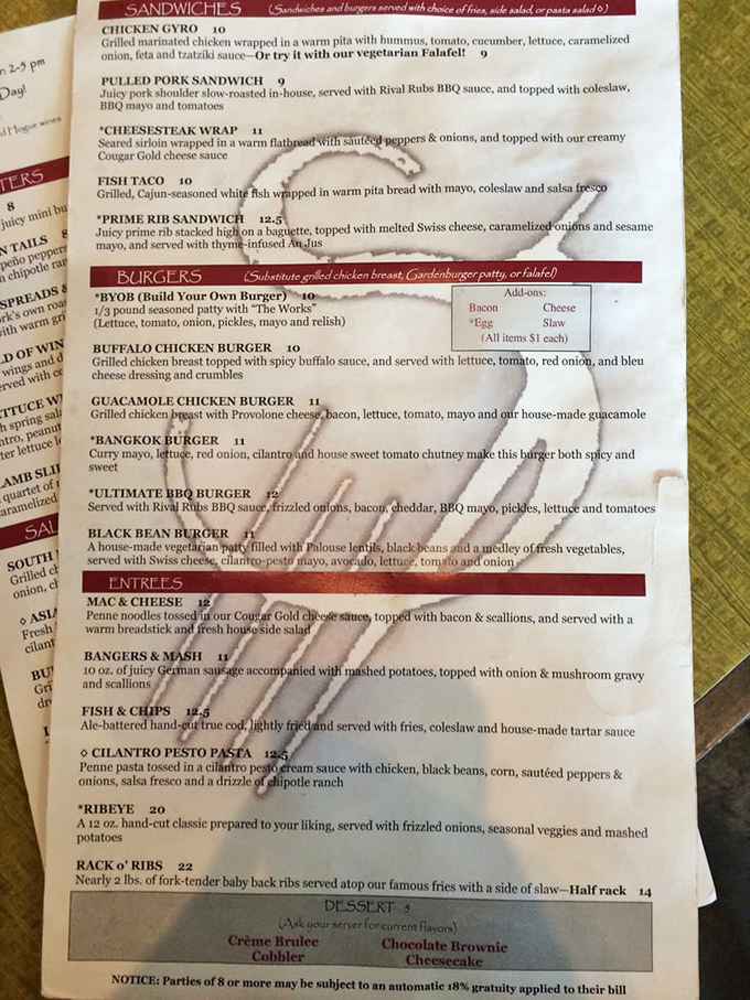 This menu isn't just a list of dishes&mdash;it's a roadmap to comfort food nirvana, with that legendary mac and cheese waiting to change your life.