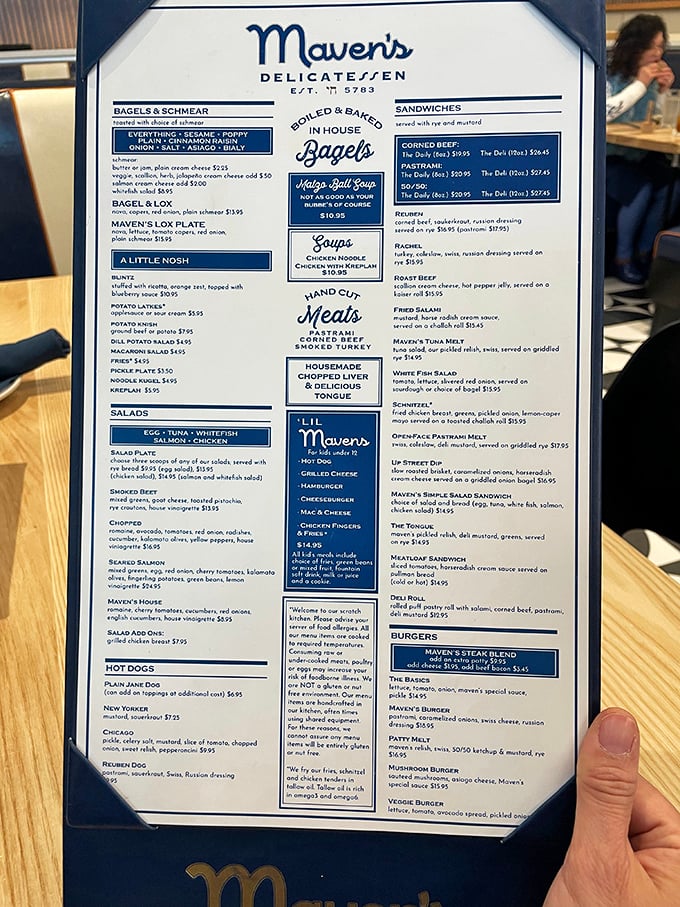 Decisions, decisions! Maven's menu is a treasure map of taste, guiding you through a wonderland of deli delights. Choose your own flavor adventure!