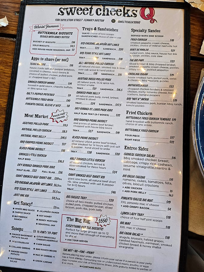 The menu reads like barbecue poetry &ndash; where "World Famous Buttermilk Biscuits" isn't false advertising but rather an understatement of biblical proportions.