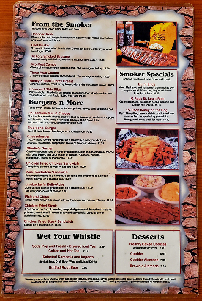 The menu reads like a love letter to smoked meat enthusiasts. Decisions, decisions&hellip; or just order one of everything.