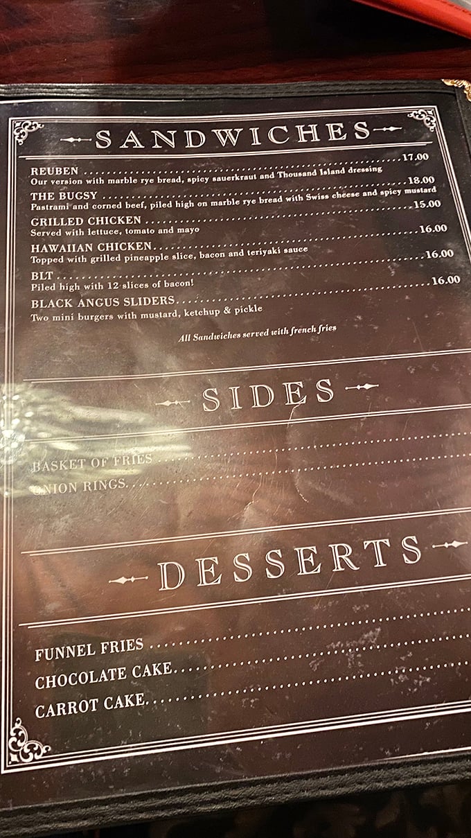 The menu reads like a love letter to comfort food, with the Reuben claiming top billing&mdash;a star that's earned its marquee status.