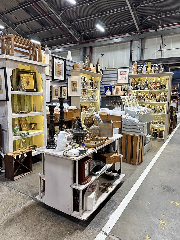 Antique hunters, rejoice! This aisle is a time machine, whisking you through decades of design with every step.