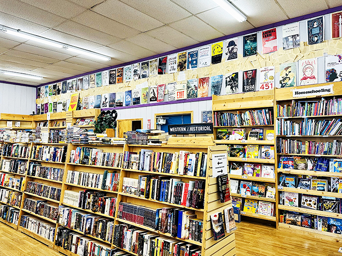 A feast for the eyes and the mind! This wall of books is like a literary buffet, with something to satisfy every intellectual appetite.