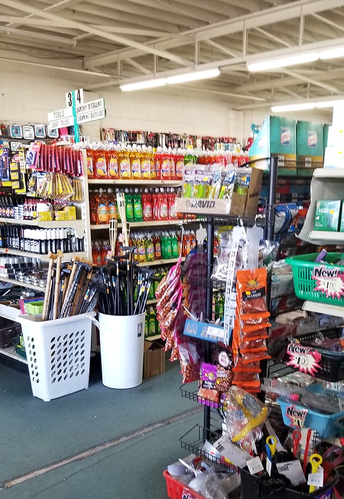 Aisle be there for you! This cornucopia of colorful products is like a rainbow of retail therapy waiting to brighten your day.