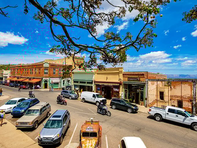 Downtown Jerome: Where every building tells a story, and every story involves copper, ghosts, or both. It's like a history book come to life, with better views.