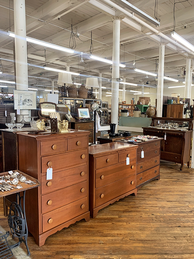 Dresser or time capsule? These wooden beauties have seen more outfit changes than a Broadway musical.