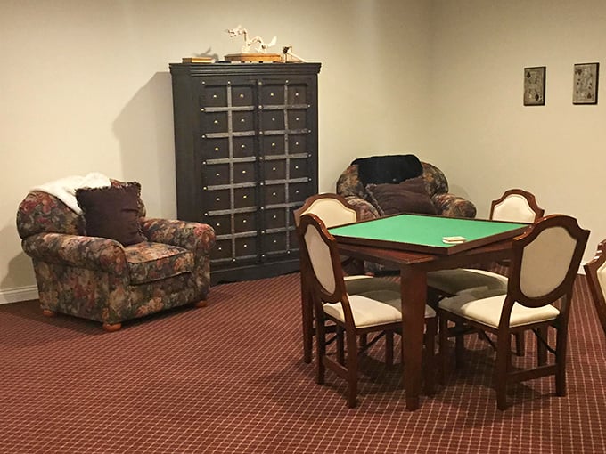 Who says medieval times were all work and no play? This cozy game room proves even castle-dwellers knew how to kick back and relax.