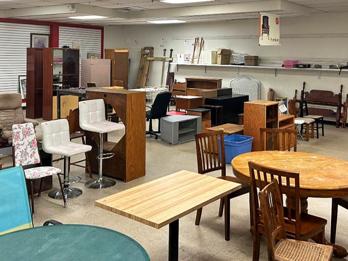 "Furniture fiesta! It's like musical chairs, but everyone wins a seat – and maybe a matching ottoman."