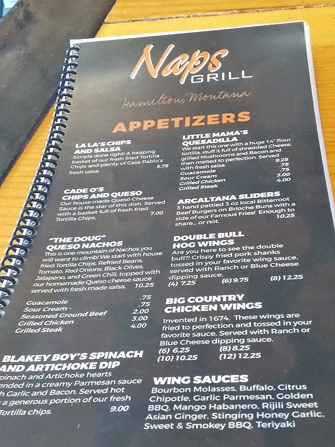 A menu that reads like a love letter to indulgence. Warning: May cause spontaneous drooling and uncontrollable cravings.