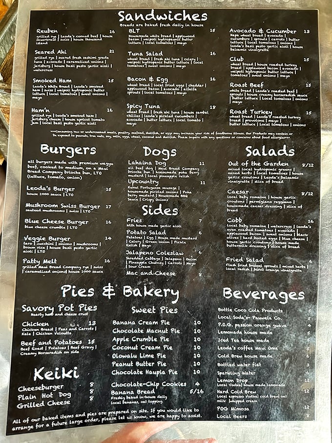 Decisions, decisions! This menu is a roadmap to culinary bliss. Pro tip: Bring a friend and share everything.
