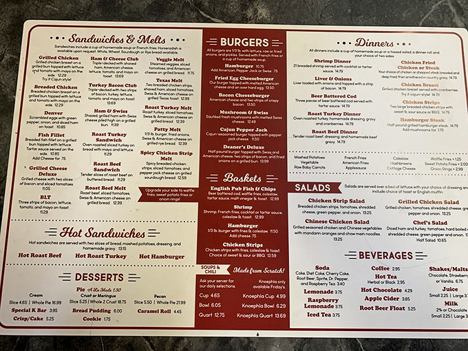 Decisions, decisions! This menu is like a greatest hits album of comfort food classics. I'll have one of everything, please!