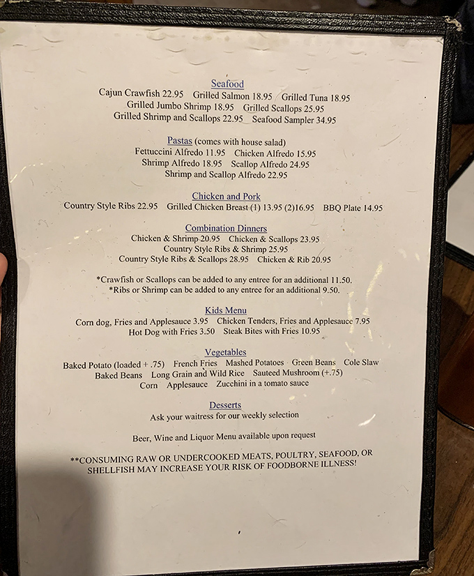 Decisions, decisions! This menu is like a treasure map for your taste buds. Pro tip: Close your eyes and point &ndash; you can't go wrong here.