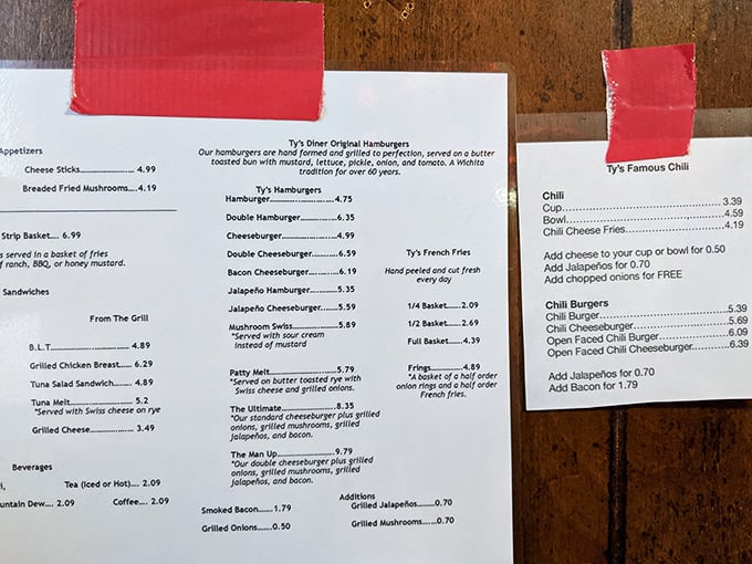 Decisions, decisions! Ty's menu is a roadmap to flavor town. Pro tip: Close your eyes and point – you can't go wrong here.