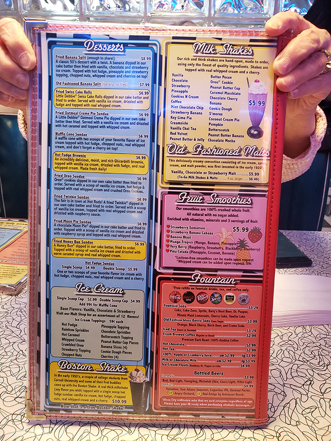 "Decisions, decisions! This menu is like a greatest hits album of comfort food classics. Better loosen that belt a notch!"