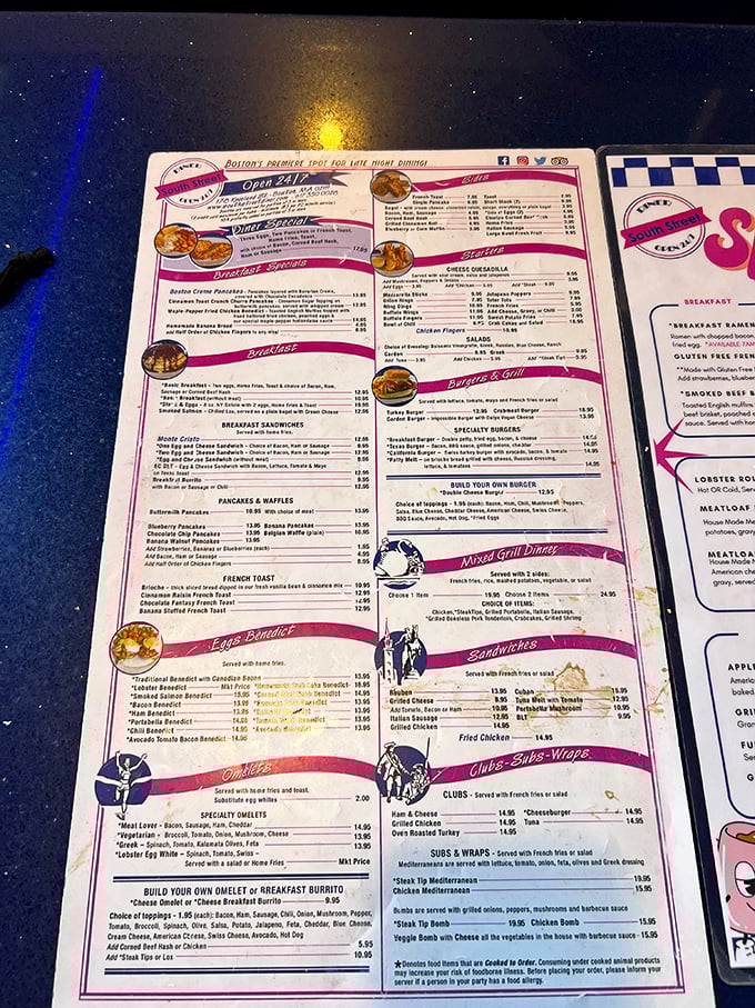 Decisions, decisions! This menu is like a choose-your-own-adventure book, but every ending is delicious.
