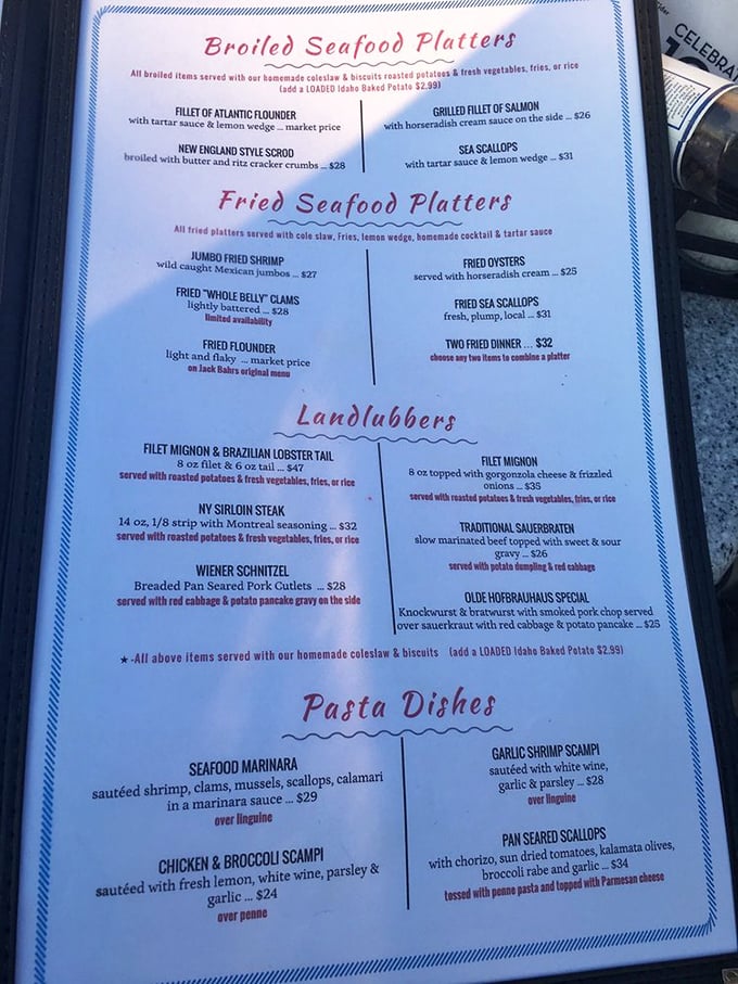 The menu reads like a greatest hits album of the sea. From broiled to fried, there's a fish tale for every palate.