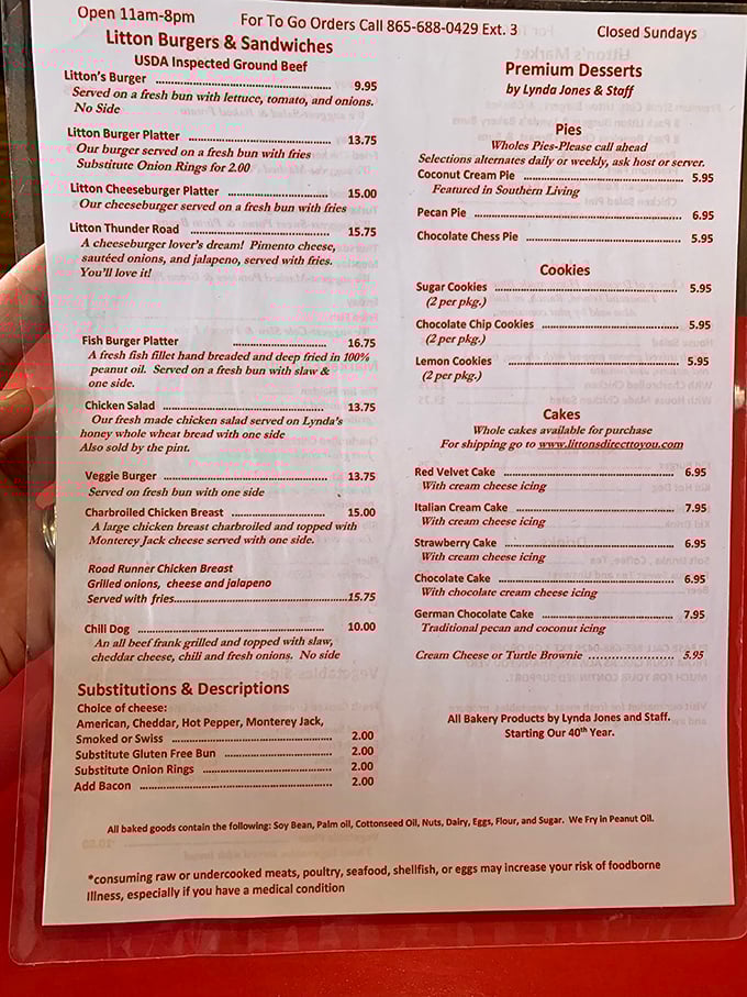 Decisions, decisions! Litton's menu is a roadmap to culinary bliss. Pro tip: bring your reading glasses and an empty stomach.