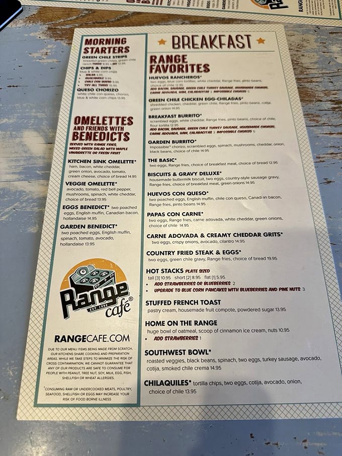 Decisions, decisions! This menu is like a roadmap to flavor country. Better bring your appetite and your sense of adventure!