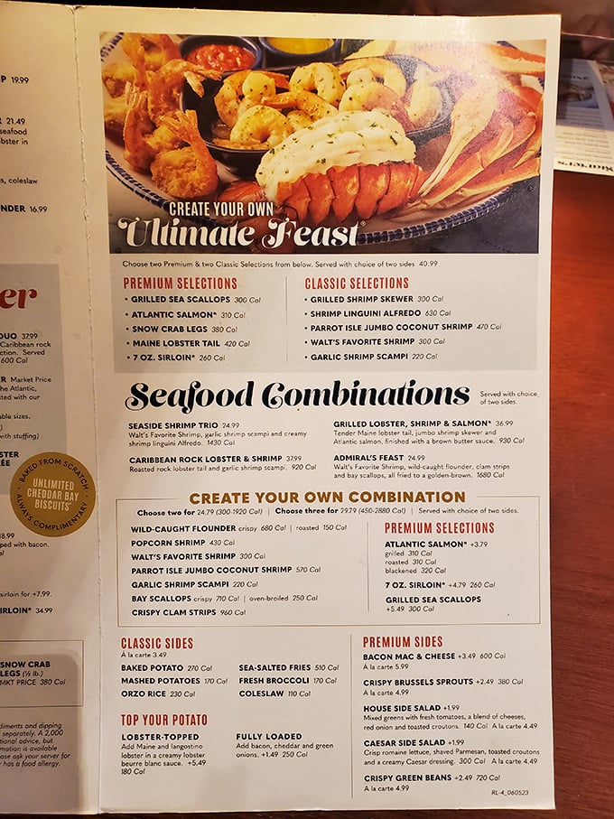 Decisions, decisions! This menu is like a treasure map, guiding you to delicious bounty from Poseidon's realm.