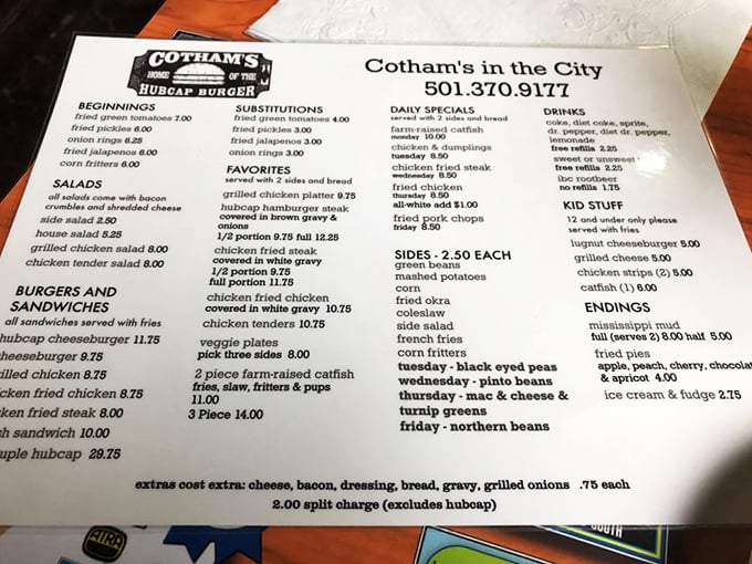 Decisions, decisions! This menu is like a roadmap to flavor country. Pro tip: Bring your appetite and a sense of adventure.