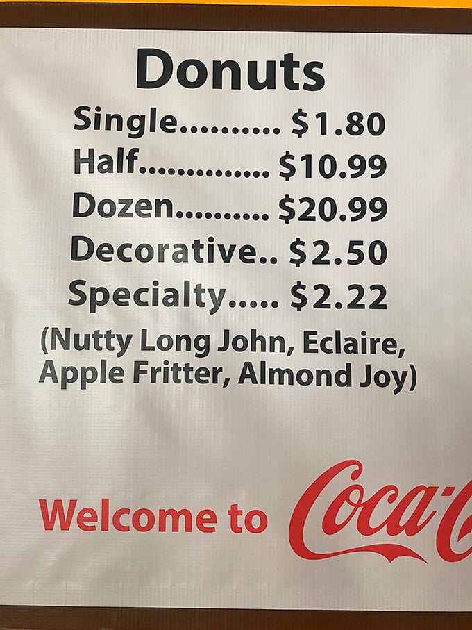 Decisions, decisions! This menu board is like a choose-your-own-adventure book, but every ending is deliciously sweet.