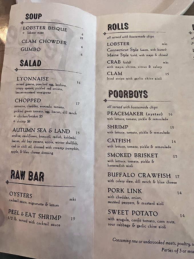 Decisions, decisions! This menu is like a treasure map for your taste buds. X marks the spot for deliciousness.
